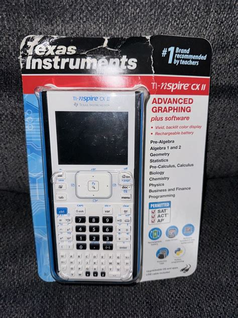 Texas Instruments Ti Nspire Cx Ii Graphing Calculator White Ebay