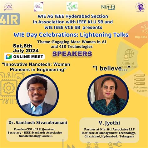 Dr Sai Sudha Gadde On Linkedin Wieday2024 Womenintech Nanotechnology Ieee Ieeewieday Ai