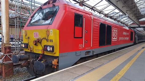 1v37 Tfw Class 67 015 And Dvt Departing From Crewe Platform 5 To