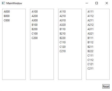C Best Way To Implement Dynamiccascading Listboxes Stack Overflow