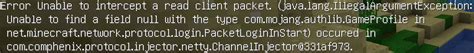 Error Unable To Intercept A Read Client Packet · Issue 11