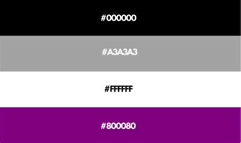 Asexual Flag Color Meanings