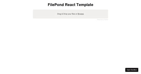 Filepond Examples Codesandbox