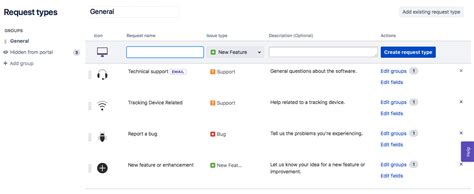 Only One Request Type Displays In The Help Center