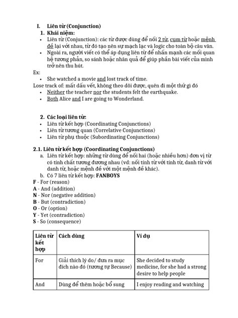 Conjunctions And Connecting Adverbs Pdf