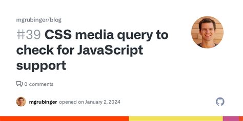Css Media Query To Check For Javascript Support · Issue 39