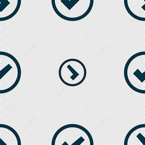 Abstract Geometric Background With Confirmed Check Mark Icon And Approval Symbol In Vector