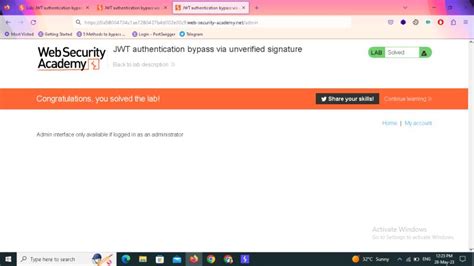 Omkar Belgaonkar On Linkedin Solved Jwt Authentication Bypass Via Inverified Signature