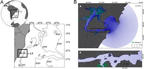 Nested Grids System Used In Hydrodynamic Modeling L1 L2 L3 And