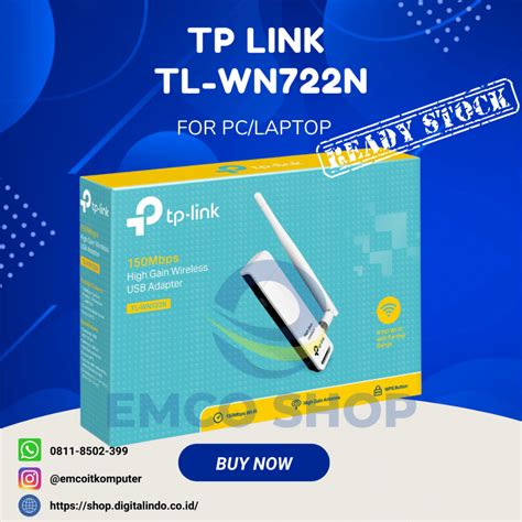 Jual Usb Wifi Tp Link Tl Wn N Wireless Adapter Tplink Wn N Mbps Shopee Indonesia