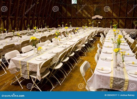 Reception Dinner Tables Stock Image Image Of Country 28243517