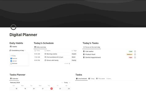 Digital Planner Notion Template