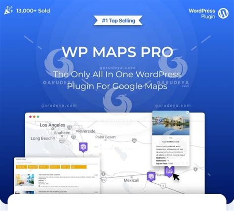 WP MAPS PRO Advanced Google Maps Plugin For WordPress Garudeya