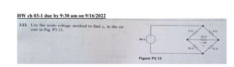 Solved Use The Node Voltage Method To Find Ie In The Chegg