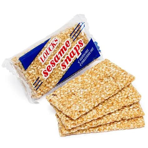 Sesame Snaps Treats 4 Packs 24 Piece Box Candy Warehouse