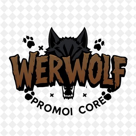 Werewolf Text Promo Code With Paw Prints And Moon Symbols Text Is Rough And Bold With Dark And E