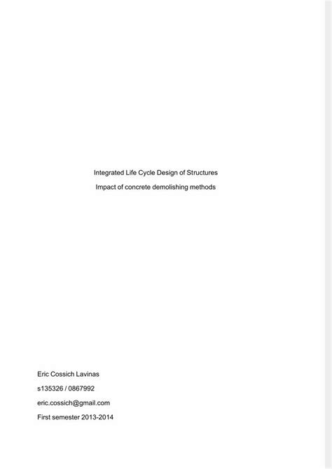 Pdf Integrated Life Cycle Design Of Structures Dokumentips