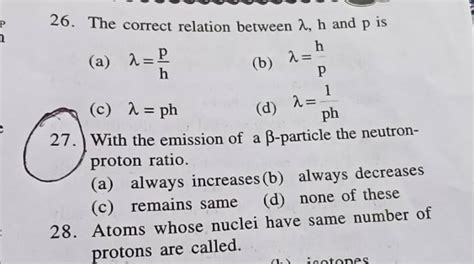 The Correct Relation Between λh And P Is Filo