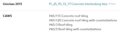 Classification Mapping Uniclass 2015 To Caws Jonas Jackson
