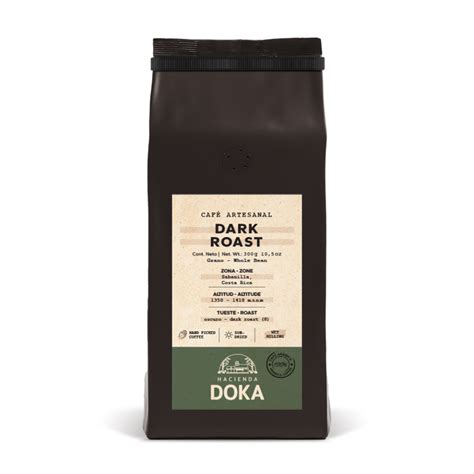 Sabor Y Tradición Café Dark Roast Grano De Hacienda Doka Hacienda Doka Cr