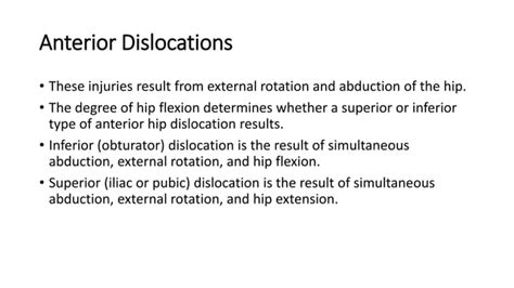 Acetabulum And Hip Dislocation Reportpptx