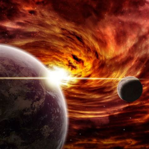 Black Hole Swallowing Earth