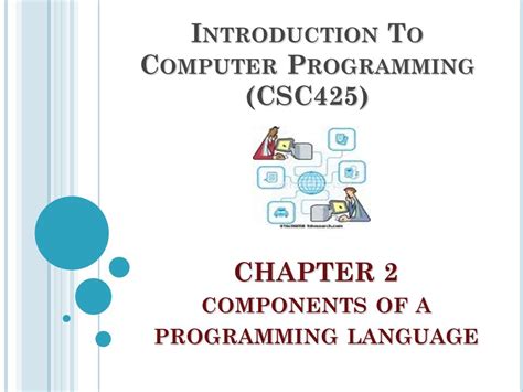 Chapter 2 Components Of A Programming Language Ppt Download