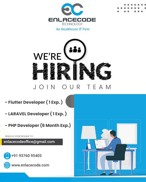 we re hiring flutter developer enlacecode technology