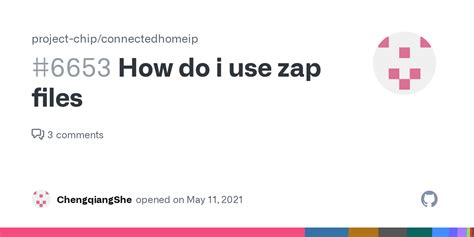 how do i use zap files · issue 6653 · project chip connectedhomeip