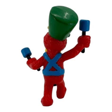 Sesame Street Elmo Drum Marching Band Applause Pvc Figure Drummer Cake Topper 4842625211
