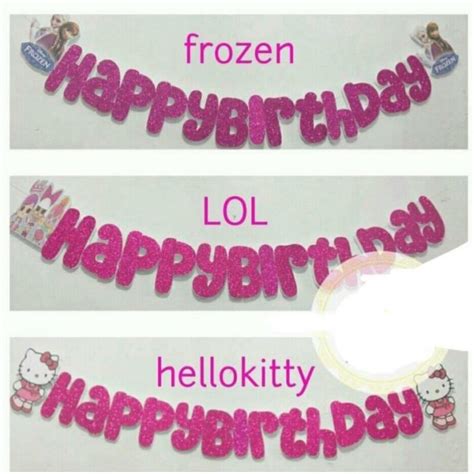 Jual Banner Styrofoam Set Tulisan Happy Birthday Shopee Indonesia