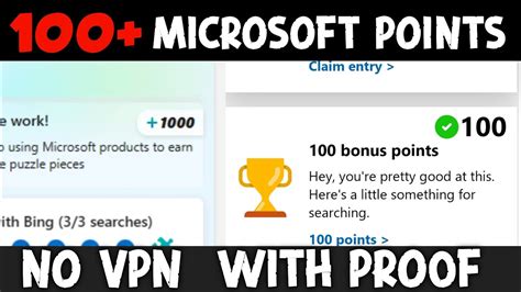 Microsoft Rewards 1000 Points Event Back No Vpn Unlimited Points Grind YouTube