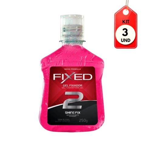 Kit C03 Fixed Rosa Gel Modelador Forte 250g Carrefour