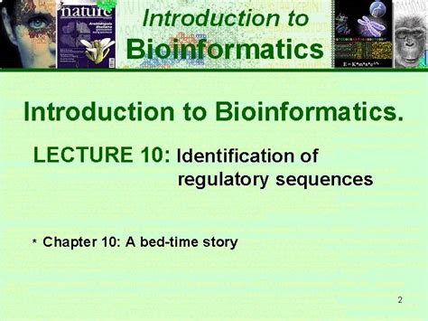 introduction to bioinformatics 1 introduction to bioinformatics lecture