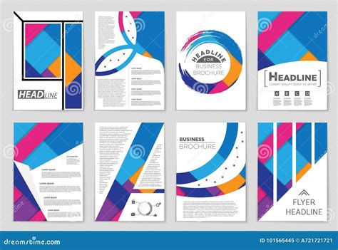 Abstract Vector Layout Background Set For Art Template Design List Front Page Mockup
