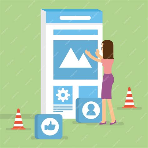 Premium Vector Building User Interface For Mobile Application