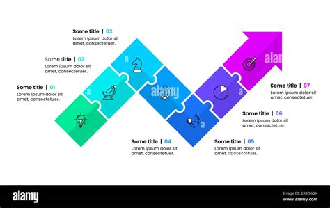 Infographic Template With Icons And 7 Options Or Steps Arrow Can Be