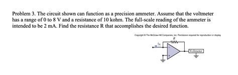 Solved Problem The Circuit Shown Can Function As A Chegg