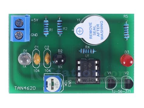 DIY Kit LM358 Infrared Sensor Alarm Analog Circuit Soldering Projects ICStation