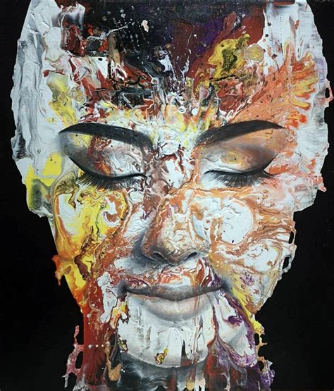 Black Abstract Woman Face 05