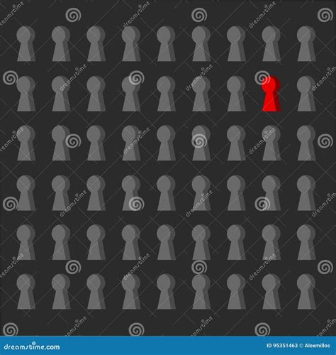 Security Lock Pattern Concept Illustration Design Stock Illustration