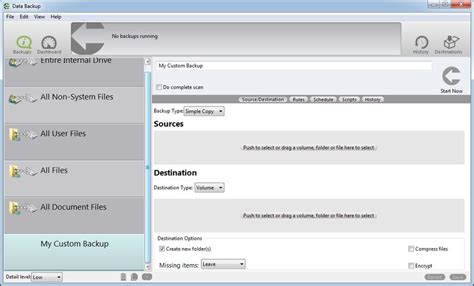 How To Set Up A Custom Backup
