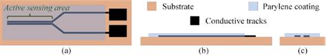 Schematic Diagram Of The Design Of The Coplanar Capacitive Sensor A