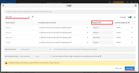 Piping Text Questionpro Help Document
