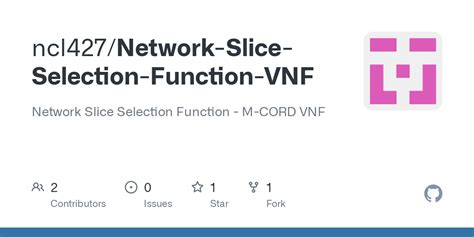 github ncl427 network slice selection function vnf network slice