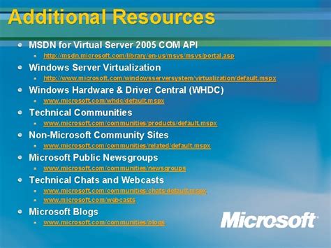 Microsoft Virtualization Deep Dive Current And Future Architecture