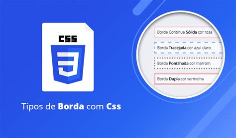 tipos de borda css códigos css pronto