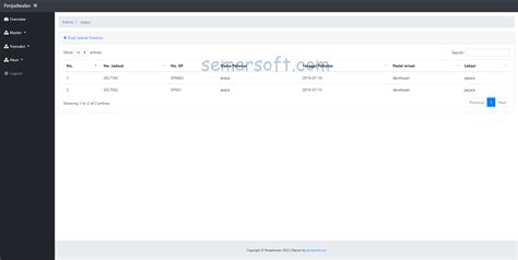Download Aplikasi Penjadwalan Perekrutan Karyawan Codeigniter