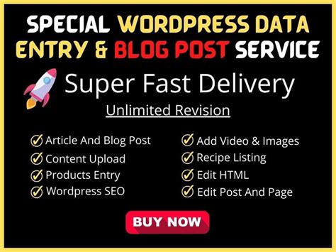 Wordpress Data Entry And Blog Post Upwork