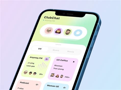 Chat Club Ui Colorful Design Artofit